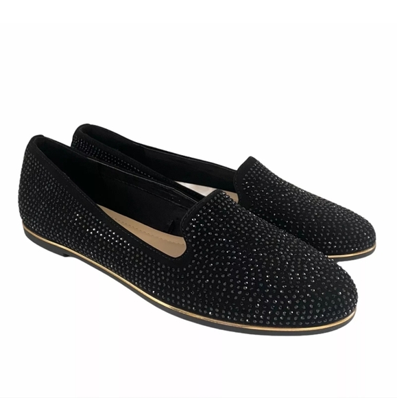 Andiamo | Shoes | Andiamo Studded Embellished Nomens Slip On Flats ...